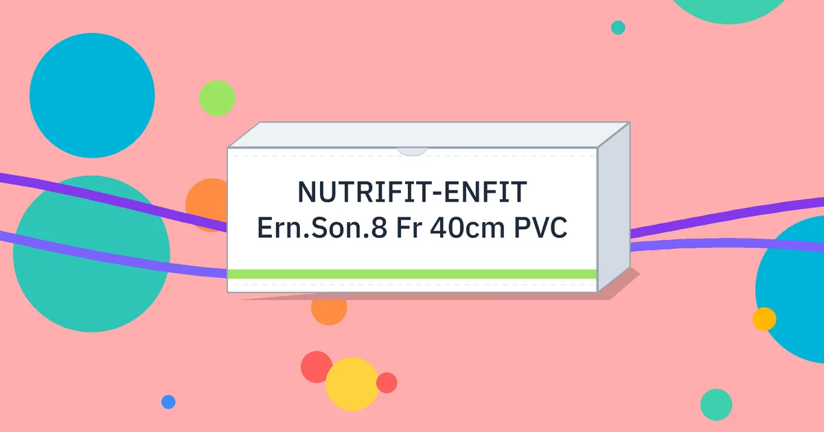 Symbolbild: Packung mit der Aufschrift NUTRIFIT-ENFIT Ern.Son.8 Fr 40cm PVC (PZN 17272659) – Verfügbarkeit und Bezug in Apotheken in Frankfurt am Main