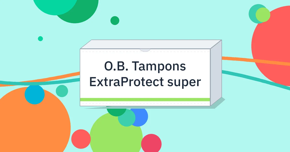 Symbolbild: Packung mit der Aufschrift O.B. Tampons ExtraProtect super (PZN 17454917) – Verfügbarkeit und Bezug in Apotheken in Frankfurt am Main