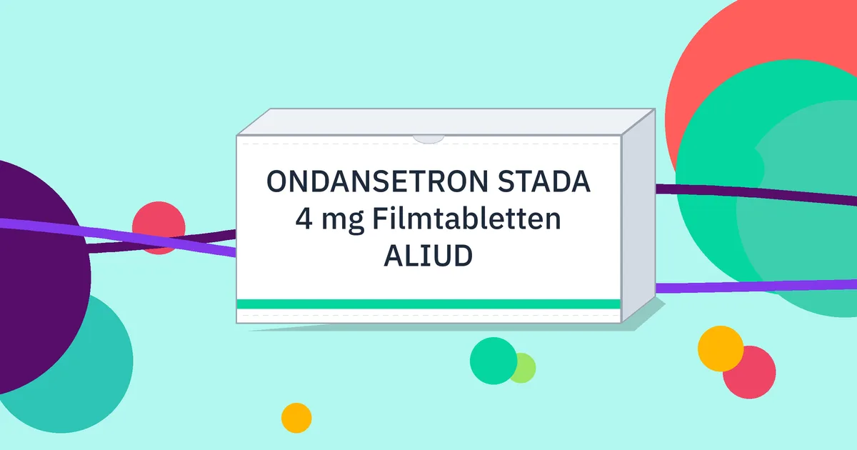 Symbolbild: Packung mit der Aufschrift ONDANSETRON STADA 4 mg Filmtabletten ALIUD (PZN 10838359) – Verfügbarkeit und Bezug in Apotheken in Frankfurt am Main