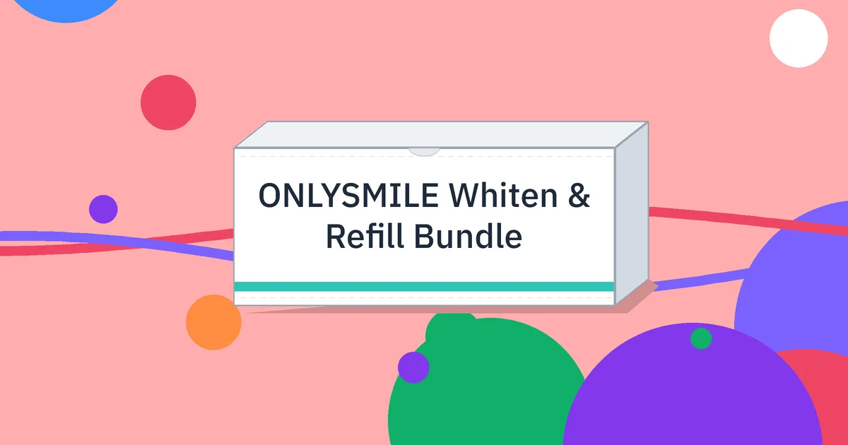 Symbolbild: Packung mit der Aufschrift ONLYSMILE Whiten & Refill Bundle (PZN 20791311) – Verfügbarkeit und Bezug in Apotheken in Frankfurt am Main