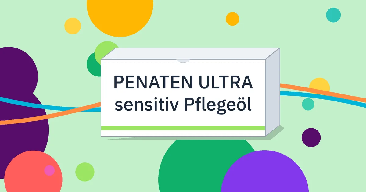 Symbolbild: Packung mit der Aufschrift PENATEN ULTRA sensitiv Pflegeöl (PZN 12374160) – Verfügbarkeit und Bezug in Apotheken in Frankfurt am Main