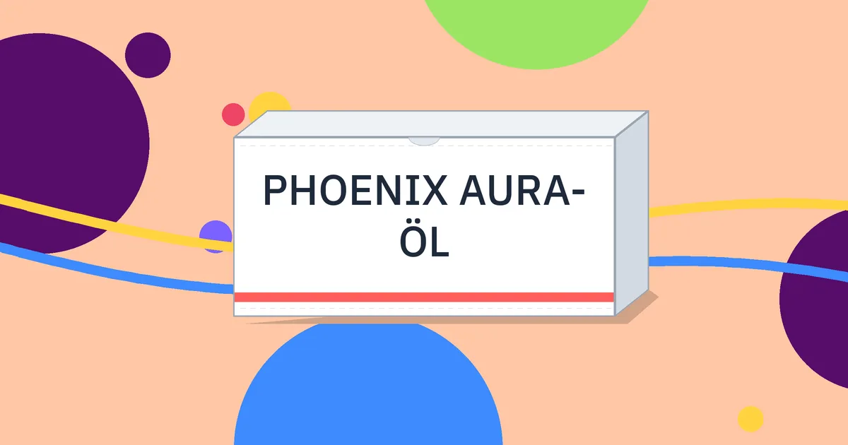 Symbolbild: Packung mit der Aufschrift PHOENIX AURA-ÖL (PZN 13476193) – Verfügbarkeit und Bezug in Apotheken in Frankfurt am Main