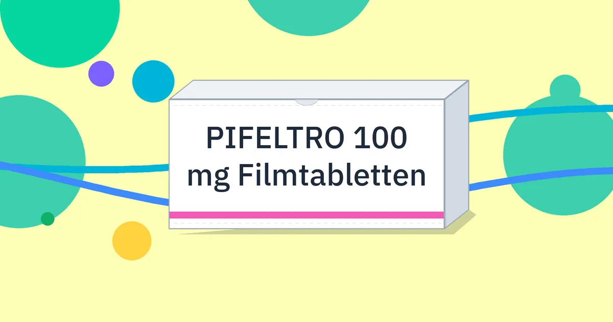 Symbolbild: Packung mit der Aufschrift PIFELTRO 100 mg Filmtabletten (PZN 20702187) – Verfügbarkeit und Bezug in Apotheken in Frankfurt am Main