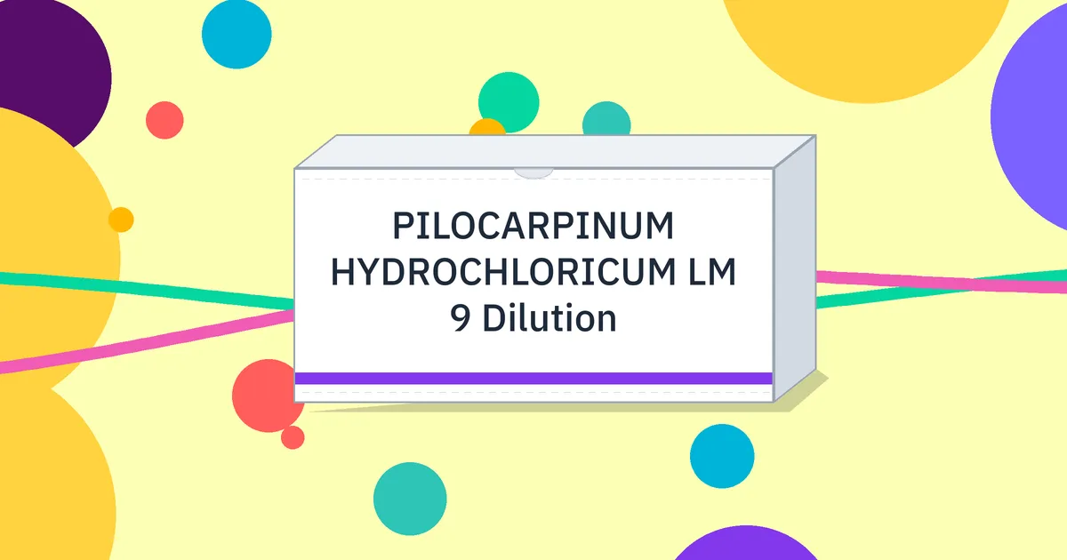 Symbolbild: Packung mit der Aufschrift PILOCARPINUM HYDROCHLORICUM LM 9 Dilution (PZN 13642036) – Verfügbarkeit und Bezug in Apotheken in Frankfurt am Main