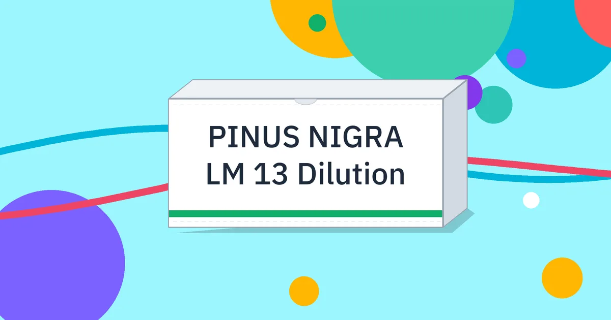 Symbolbild: Packung mit der Aufschrift PINUS NIGRA LM 13 Dilution (PZN 13642510) – Verfügbarkeit und Bezug in Apotheken in Frankfurt am Main