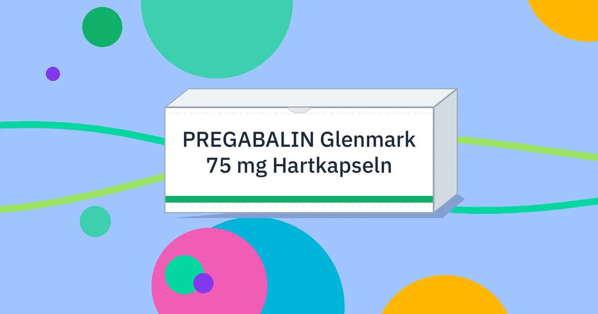 Symbolbild: Packung mit der Aufschrift PREGABALIN Glenmark 75 mg Hartkapseln (PZN 17536986) – Verfügbarkeit und Bezug in Apotheken in Frankfurt am Main