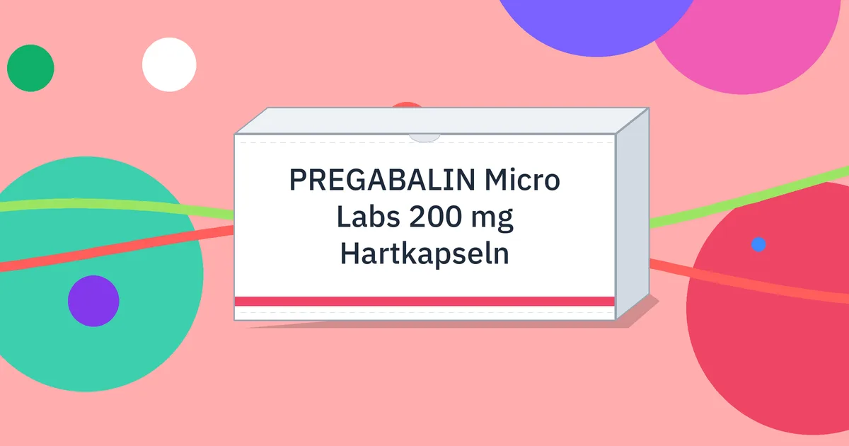 Symbolbild: Packung mit der Aufschrift PREGABALIN Micro Labs 200 mg Hartkapseln (PZN 18153833) – Verfügbarkeit und Bezug in Apotheken in Frankfurt am Main