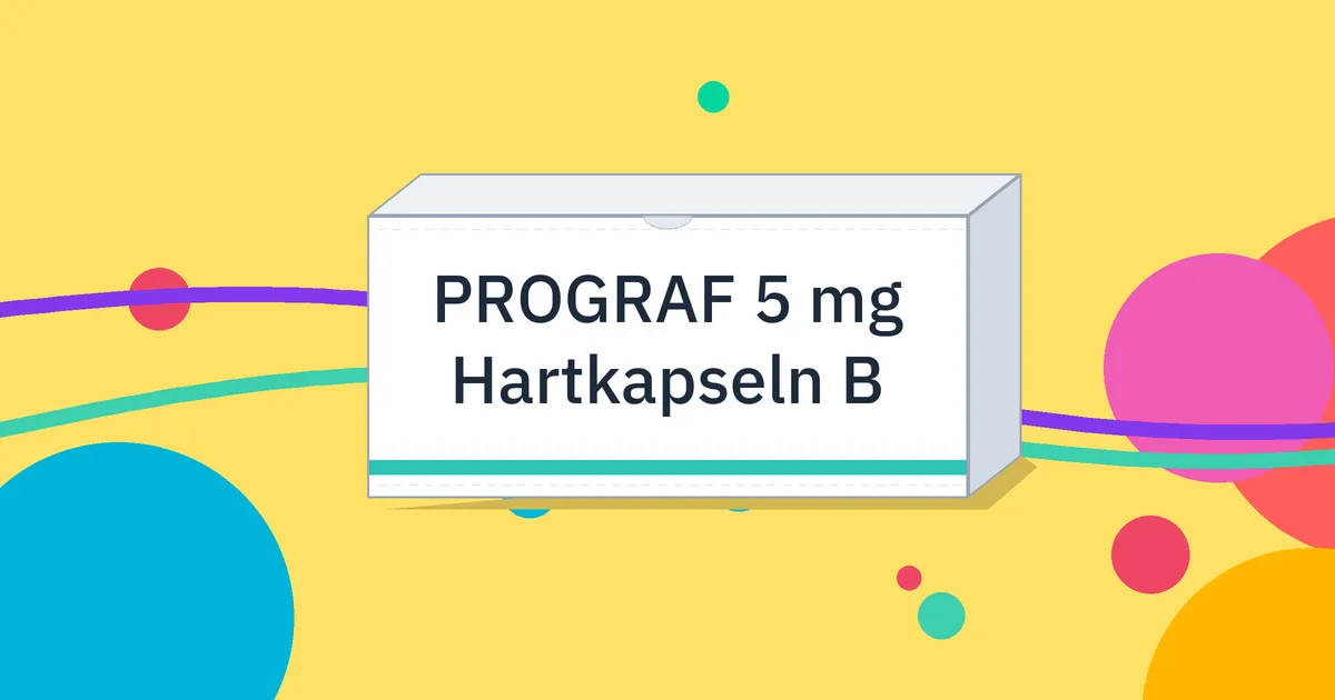 Symbolbild: Packung mit der Aufschrift PROGRAF 5 mg Hartkapseln B (PZN 03119428) – Verfügbarkeit und Bezug in Apotheken in Frankfurt am Main