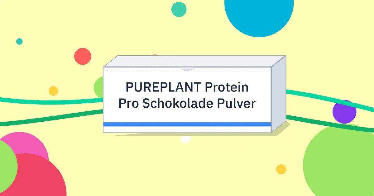 Symbolbild: Packung mit der Aufschrift PUREPLANT Protein Pro Schokolade Pulver (PZN 20944306) – Verfügbarkeit und Bezug in Apotheken in Frankfurt am Main