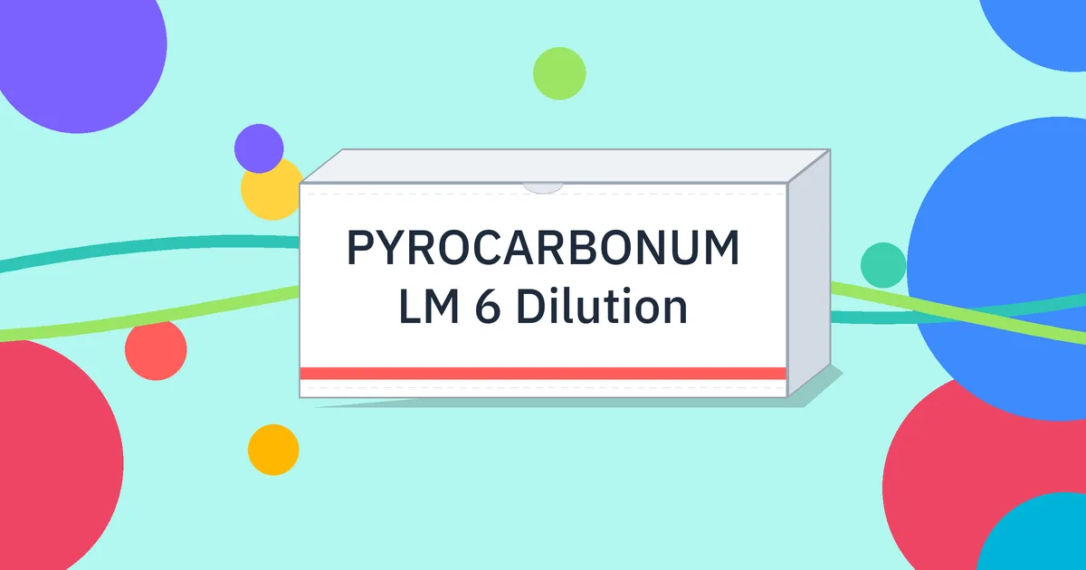 Symbolbild: Packung mit der Aufschrift PYROCARBONUM LM 6 Dilution (PZN 13672646) – Verfügbarkeit und Bezug in Apotheken in Frankfurt am Main