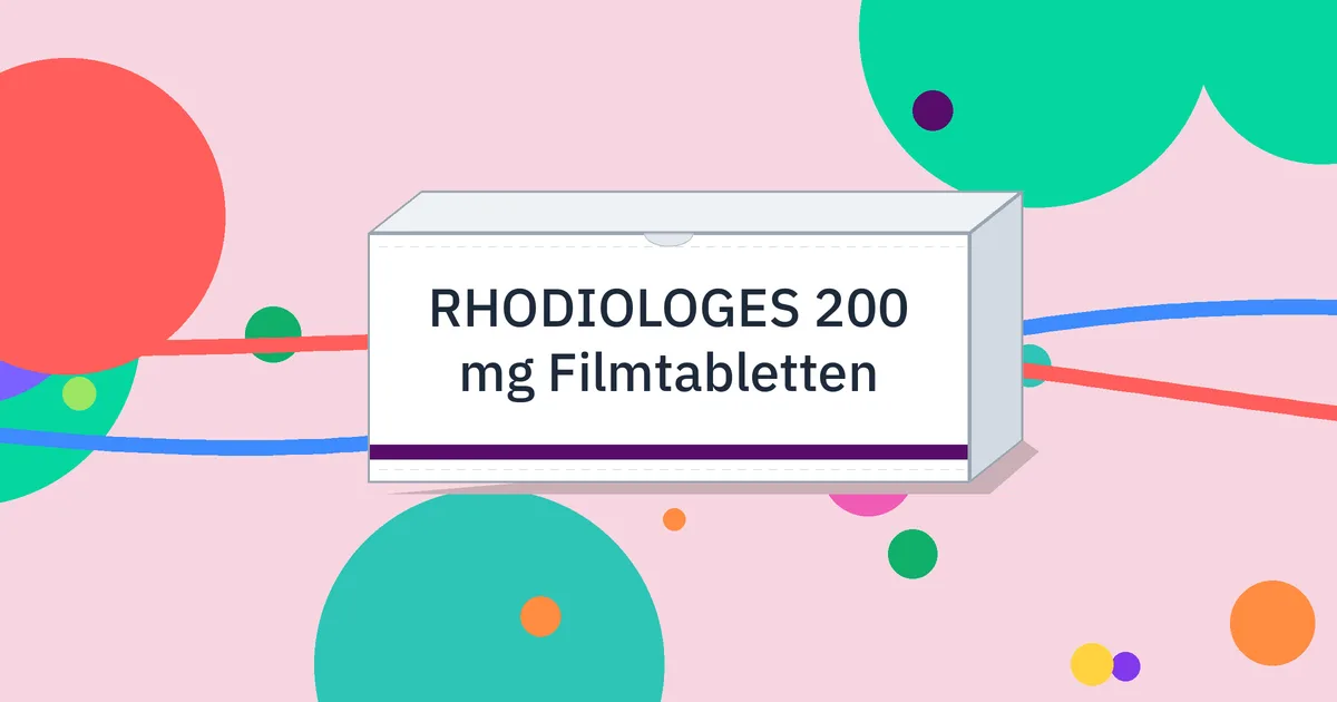 Symbolbild: Packung mit der Aufschrift RHODIOLOGES 200 mg Filmtabletten (PZN 14006242) – Verfügbarkeit und Bezug in Apotheken in Frankfurt am Main