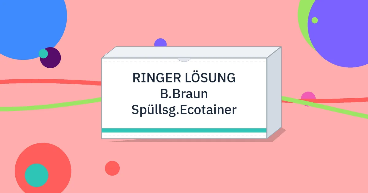 Symbolbild: Packung mit der Aufschrift RINGER LÖSUNG B.Braun Spüllsg.Ecotainer (PZN 06062634) – Verfügbarkeit und Bezug in Apotheken in Frankfurt am Main