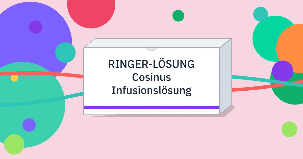Symbolbild: Packung mit der Aufschrift RINGER-LÖSUNG Cosinus Infusionslösung (PZN 18001715) – Verfügbarkeit und Bezug in Apotheken in Frankfurt am Main