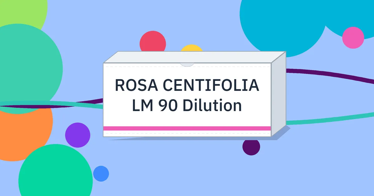 Symbolbild: Packung mit der Aufschrift ROSA CENTIFOLIA LM 90 Dilution (PZN 13056083) – Verfügbarkeit und Bezug in Apotheken in Frankfurt am Main