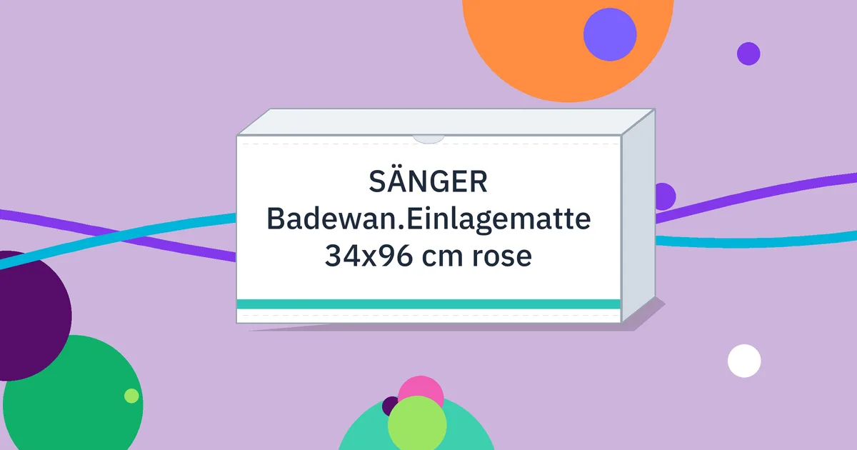 Symbolbild: Packung mit der Aufschrift SÄNGER Badewan.Einlagematte 34x96 cm rose (PZN 01307427) – Verfügbarkeit und Bezug in Apotheken in Frankfurt am Main