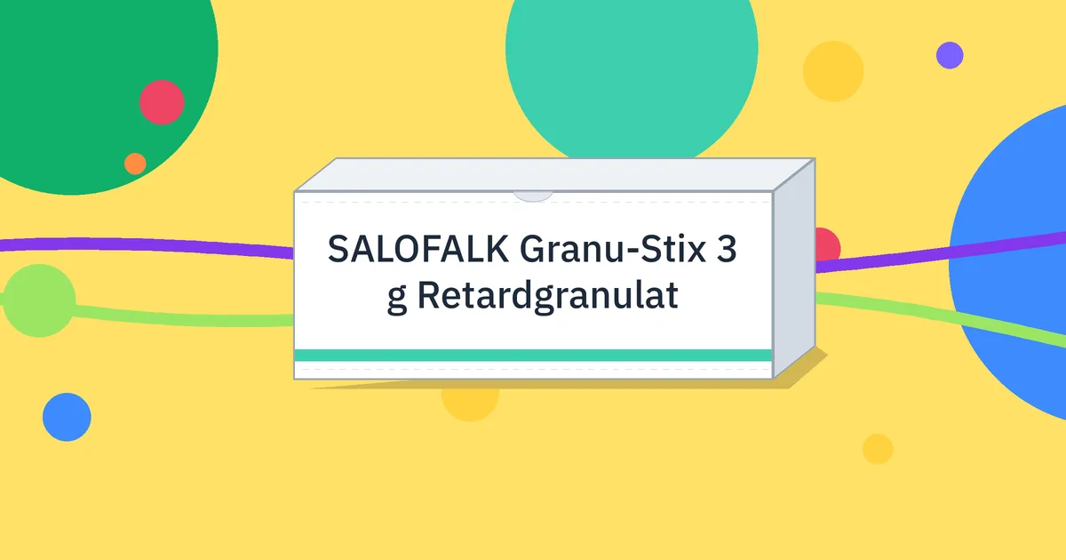 Symbolbild: Packung mit der Aufschrift SALOFALK Granu-Stix 3 g Retardgranulat (PZN 18702688) – Verfügbarkeit und Bezug in Apotheken in Frankfurt am Main
