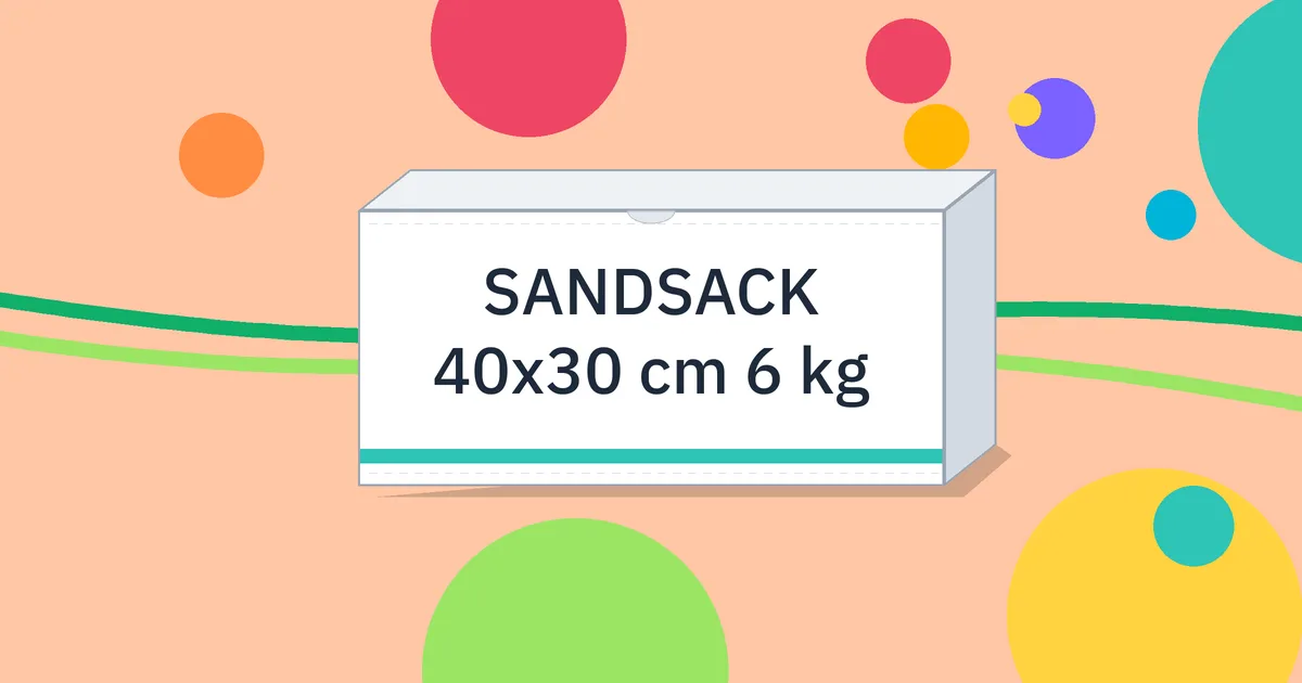 Symbolbild: Packung mit der Aufschrift SANDSACK 40x30 cm 6 kg (PZN 04849494) – Verfügbarkeit und Bezug in Apotheken in Frankfurt am Main