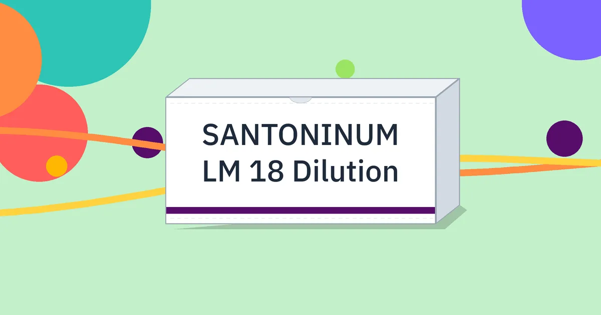 Symbolbild: Packung mit der Aufschrift SANTONINUM LM 18 Dilution (PZN 13685494) – Verfügbarkeit und Bezug in Apotheken in Frankfurt am Main