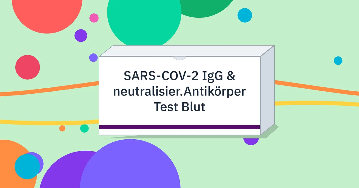 Symbolbild: Packung mit der Aufschrift SARS-COV-2 IgG & neutralisier.Antikörper Test Blut (PZN 17572143) – Verfügbarkeit und Bezug in Apotheken in Frankfurt am Main