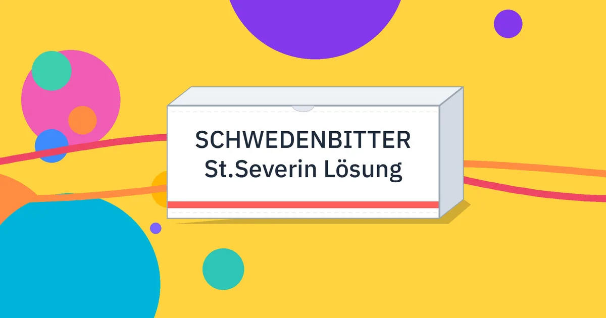 Symbolbild: Packung mit der Aufschrift SCHWEDENBITTER St.Severin Lösung (PZN 08609640) – Verfügbarkeit und Bezug in Apotheken in Frankfurt am Main