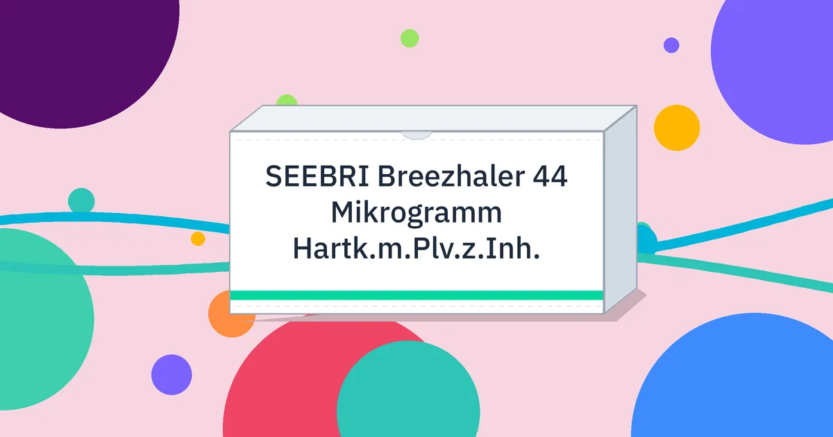 Symbolbild: Packung mit der Aufschrift SEEBRI Breezhaler 44 Mikrogramm Hartk.m.Plv.z.Inh. (PZN 10113797) – Verfügbarkeit und Bezug in Apotheken in Frankfurt am Main