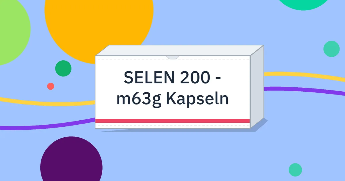 Symbolbild: Packung mit der Aufschrift SELEN 200 -m63g Kapseln (PZN 10106521) – Verfügbarkeit und Bezug in Apotheken in Frankfurt am Main