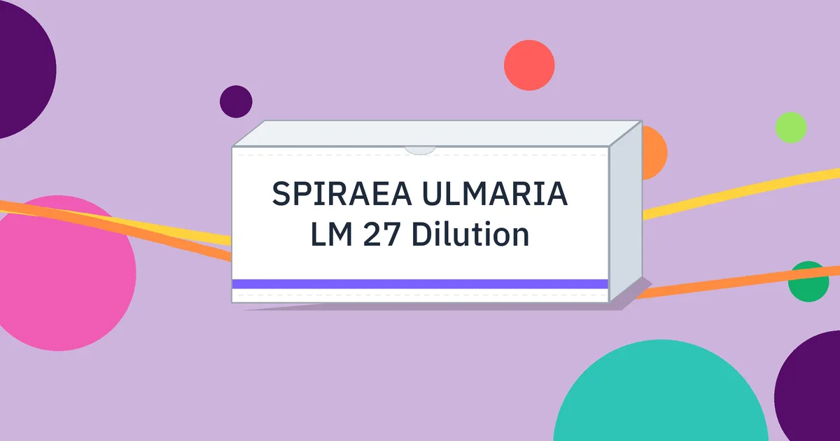Symbolbild: Packung mit der Aufschrift SPIRAEA ULMARIA LM 27 Dilution (PZN 13196252) – Verfügbarkeit und Bezug in Apotheken in Frankfurt am Main