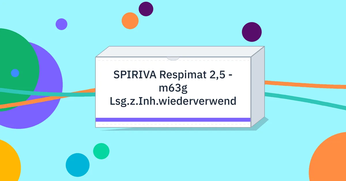 Symbolbild: Packung mit der Aufschrift SPIRIVA Respimat 2,5 -m63g Lsg.z.Inh.wiederverwend (PZN 13832788) – Verfügbarkeit und Bezug in Apotheken in Frankfurt am Main
