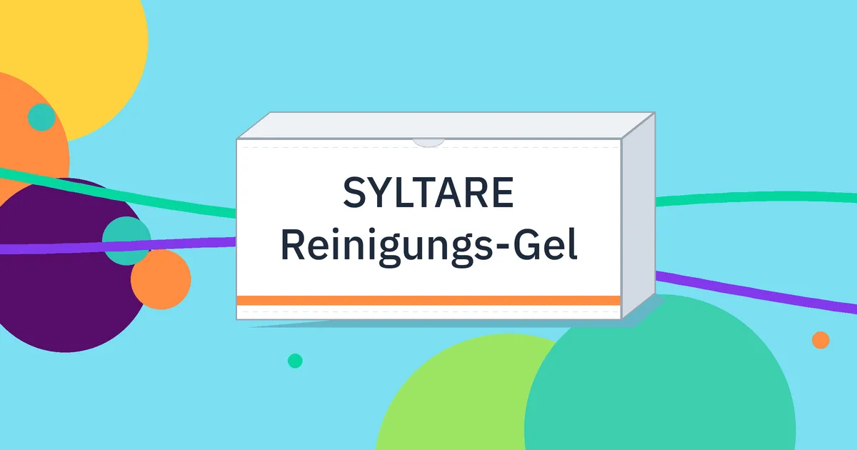 Symbolbild: Packung mit der Aufschrift SYLTARE Reinigungs-Gel (PZN 13346450) – Verfügbarkeit und Bezug in Apotheken in Frankfurt am Main