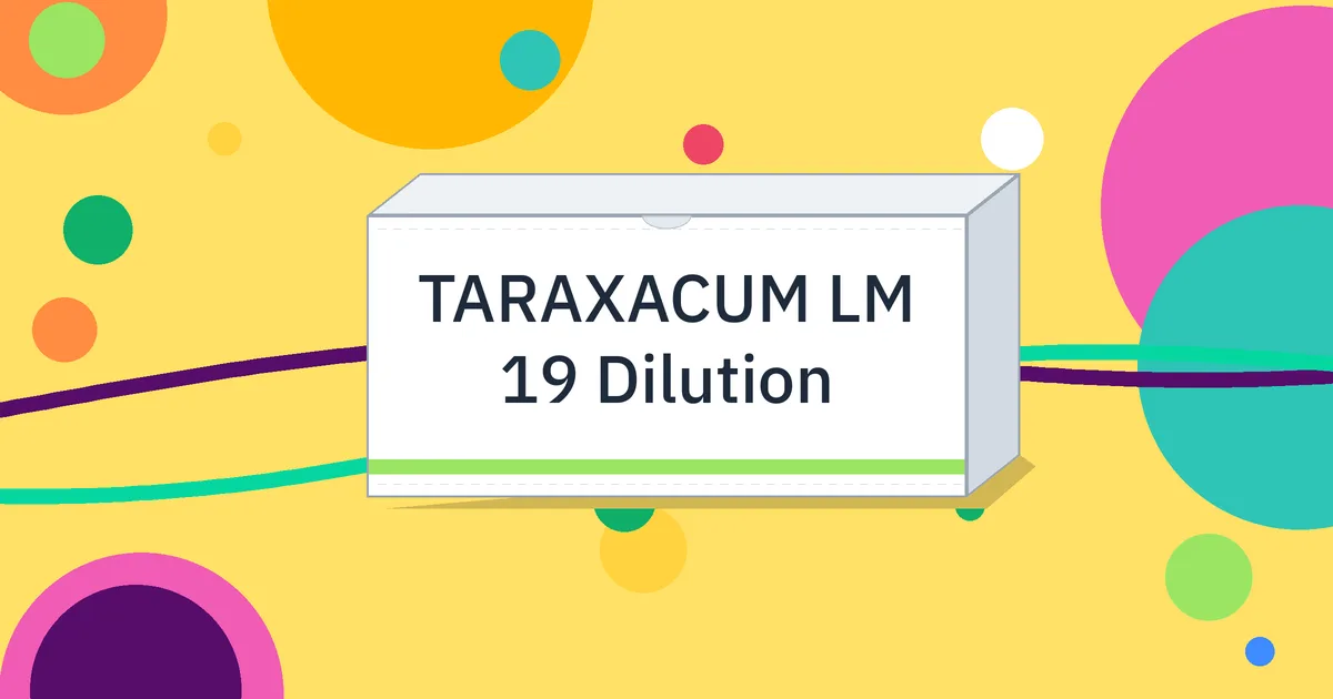 Symbolbild: Packung mit der Aufschrift TARAXACUM LM 19 Dilution (PZN 13214381) – Verfügbarkeit und Bezug in Apotheken in Frankfurt am Main