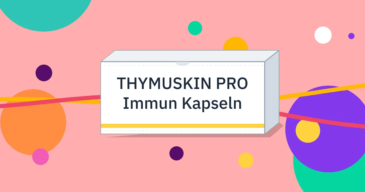 Symbolbild: Packung mit der Aufschrift THYMUSKIN PRO Immun Kapseln (PZN 18904794) – Verfügbarkeit und Bezug in Apotheken in Frankfurt am Main