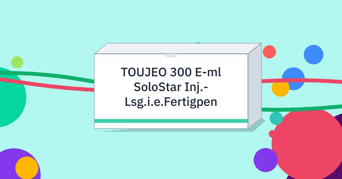 Symbolbild: Packung mit der Aufschrift TOUJEO 300 E-ml SoloStar Inj.-Lsg.i.e.Fertigpen (PZN 04044158) – Verfügbarkeit und Bezug in Apotheken in Frankfurt am Main