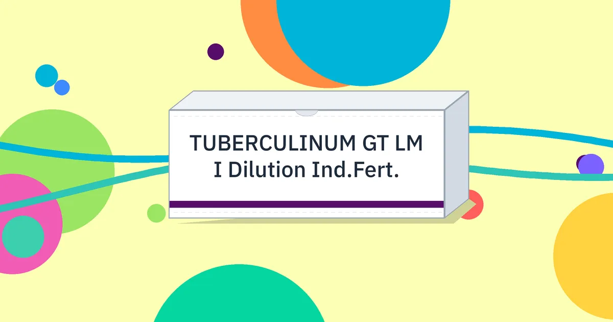 Symbolbild: Packung mit der Aufschrift TUBERCULINUM GT LM I Dilution Ind.Fert. (PZN 17667642) – Verfügbarkeit und Bezug in Apotheken in Frankfurt am Main