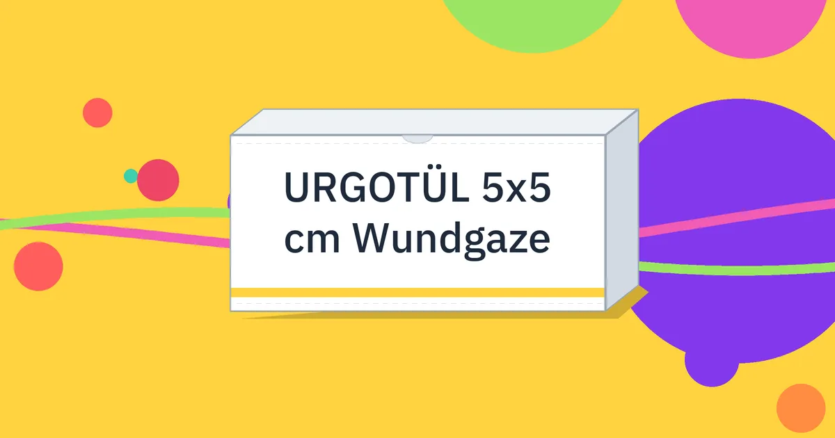 Symbolbild: Packung mit der Aufschrift URGOTÜL 5x5 cm Wundgaze (PZN 12526919) – Verfügbarkeit und Bezug in Apotheken in Frankfurt am Main