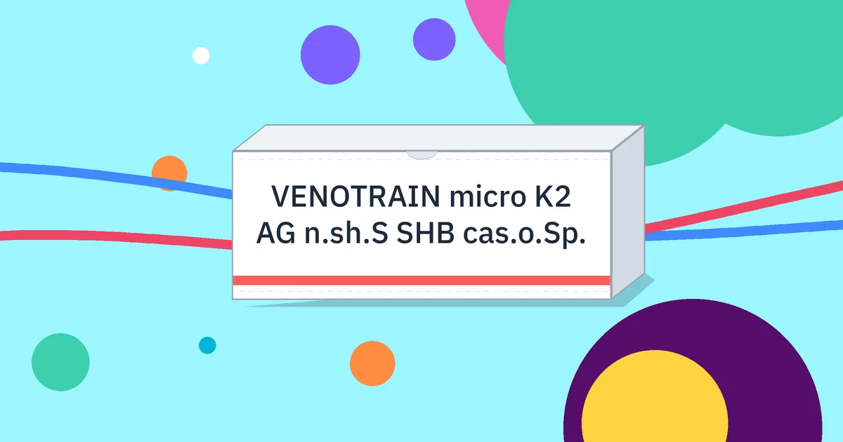 Symbolbild: Packung mit der Aufschrift VENOTRAIN micro K2 AG n.sh.S SHB cas.o.Sp. (PZN 20760196) – Verfügbarkeit und Bezug in Apotheken in Frankfurt am Main
