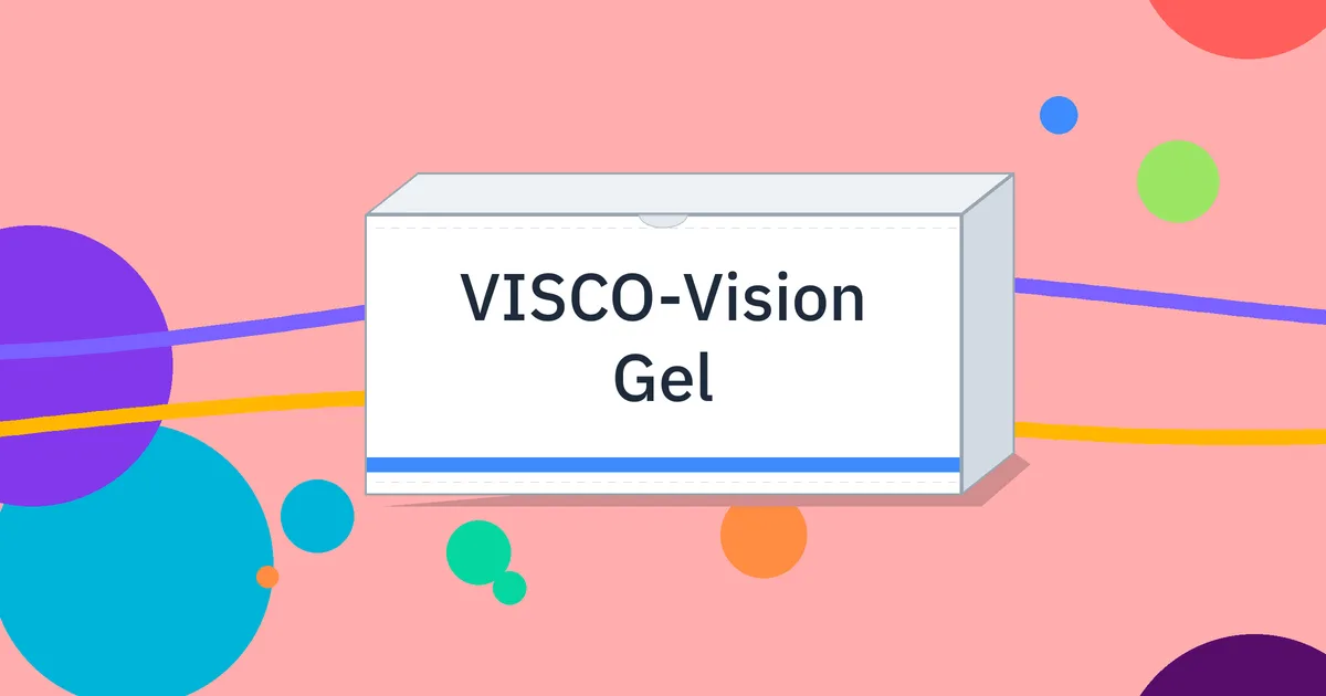 Symbolbild: Packung mit der Aufschrift VISCO-Vision Gel (PZN 01557420) – Verfügbarkeit und Bezug in Apotheken in Frankfurt am Main