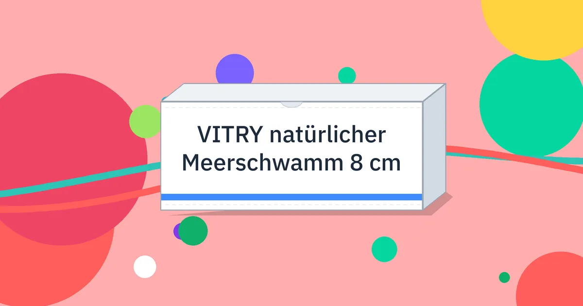 Symbolbild: Packung mit der Aufschrift VITRY natürlicher Meerschwamm 8 cm (PZN 10820750) – Verfügbarkeit und Bezug in Apotheken in Frankfurt am Main