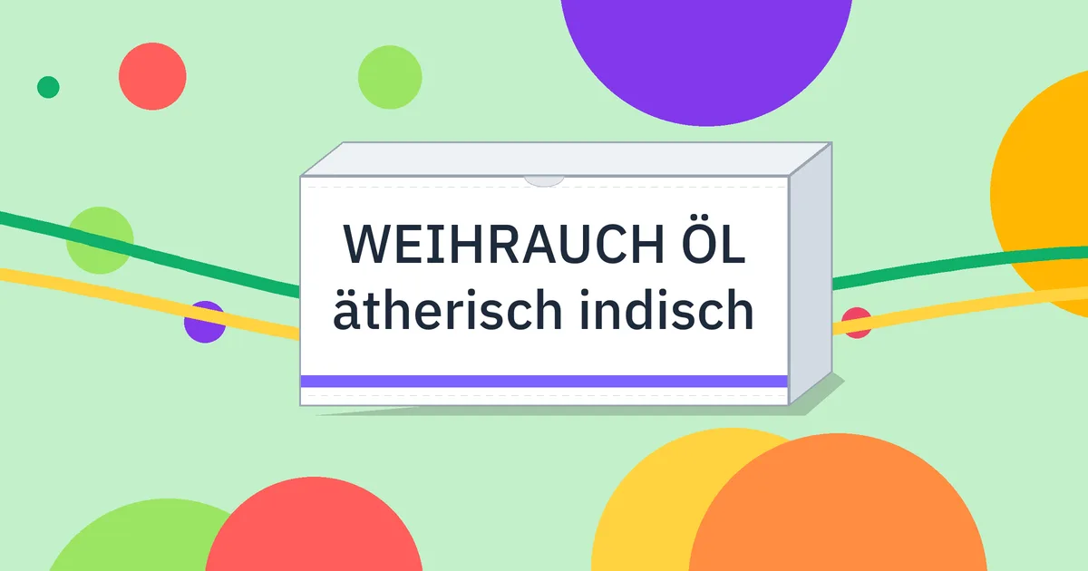 Symbolbild: Packung mit der Aufschrift WEIHRAUCH ÖL ätherisch indisch (PZN 00722288) – Verfügbarkeit und Bezug in Apotheken in Frankfurt am Main