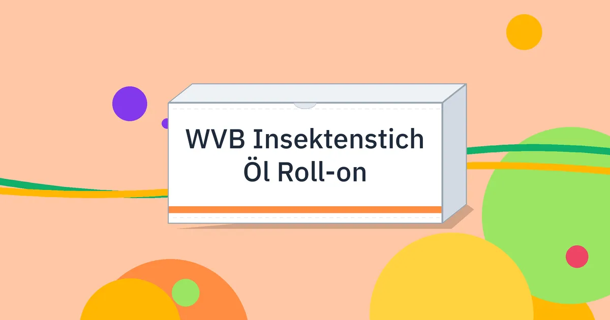 Symbolbild: Packung mit der Aufschrift WVB Insektenstich Öl Roll-on (PZN 16146088) – Verfügbarkeit und Bezug in Apotheken in Frankfurt am Main