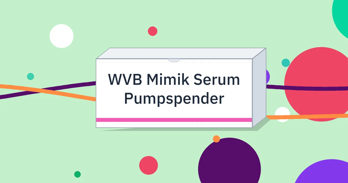 Symbolbild: Packung mit der Aufschrift WVB Mimik Serum Pumpspender (PZN 20133401) – Verfügbarkeit und Bezug in Apotheken in Frankfurt am Main