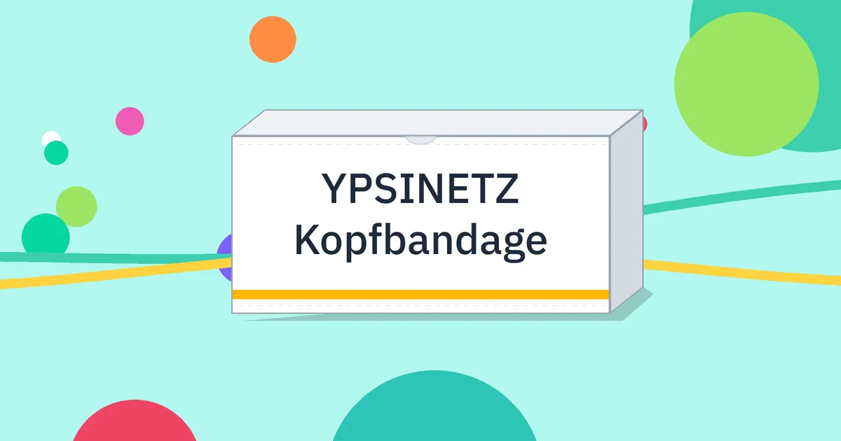 Symbolbild: Packung mit der Aufschrift YPSINETZ Kopfbandage (PZN 12605174) – Verfügbarkeit und Bezug in Apotheken in Frankfurt am Main
