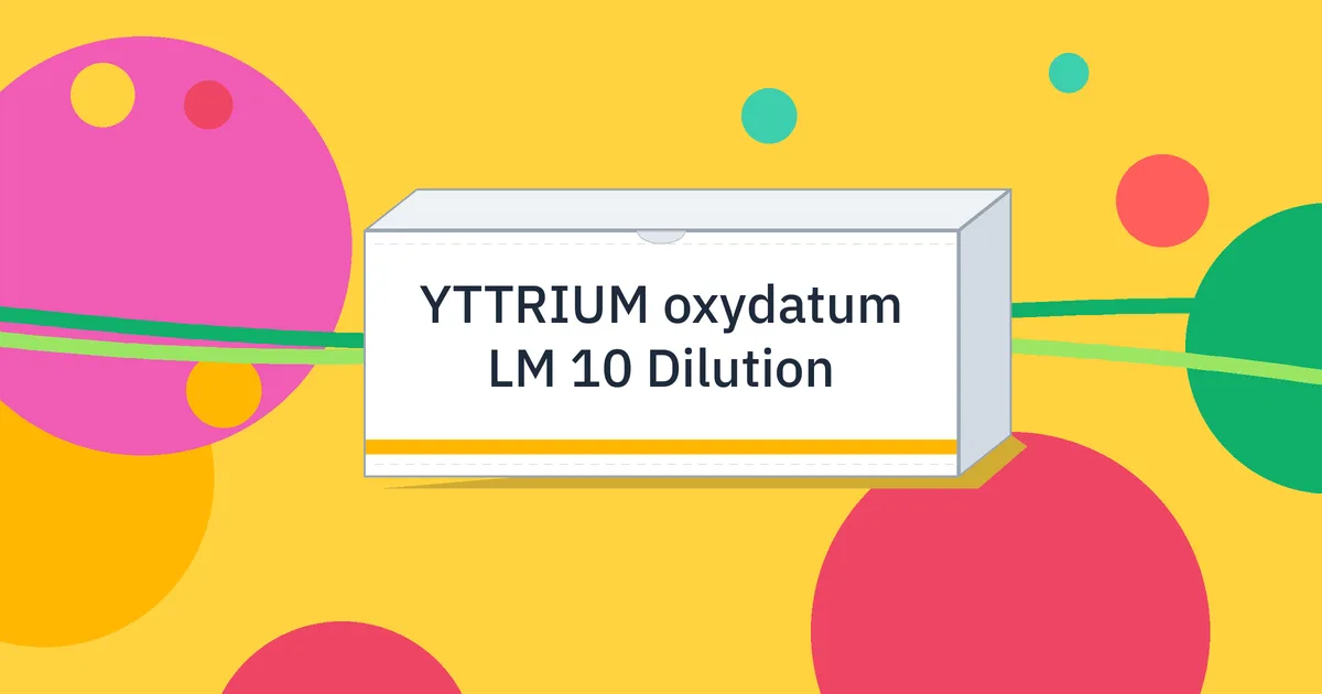 Symbolbild: Packung mit der Aufschrift YTTRIUM oxydatum LM 10 Dilution (PZN 13287776) – Verfügbarkeit und Bezug in Apotheken in Frankfurt am Main