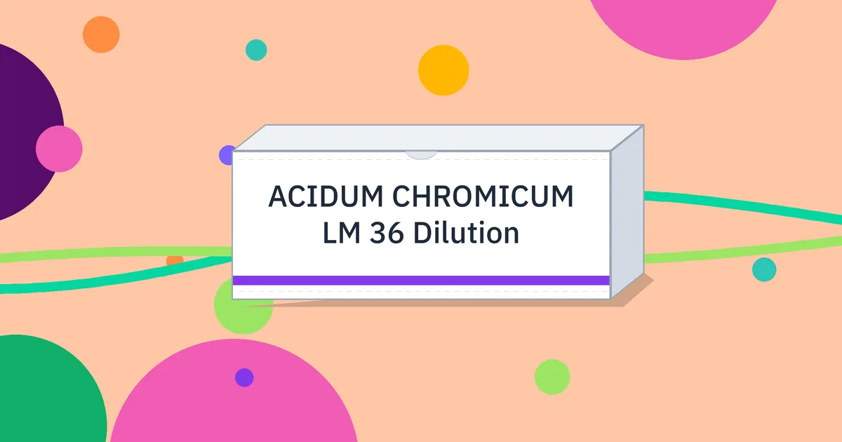 Symbolbild: Packung mit der Aufschrift ACIDUM CHROMICUM LM 36 Dilution (PZN 13273018) – Verfügbarkeit und Bezug in Apotheken in Frankfurt am Main