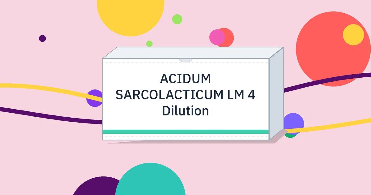 Symbolbild: Packung mit der Aufschrift ACIDUM SARCOLACTICUM LM 4 Dilution (PZN 13282678) – Verfügbarkeit und Bezug in Apotheken in Frankfurt am Main