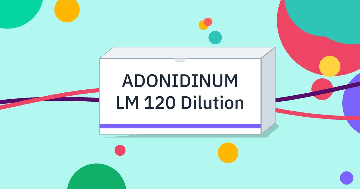 Symbolbild: Packung mit der Aufschrift ADONIDINUM LM 120 Dilution (PZN 13297970) – Verfügbarkeit und Bezug in Apotheken in Frankfurt am Main