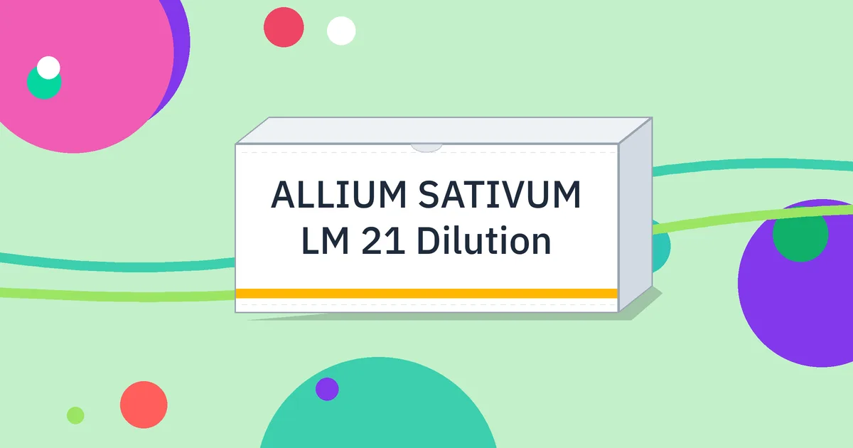 Symbolbild: Packung mit der Aufschrift ALLIUM SATIVUM LM 21 Dilution (PZN 13311664) – Verfügbarkeit und Bezug in Apotheken in Frankfurt am Main
