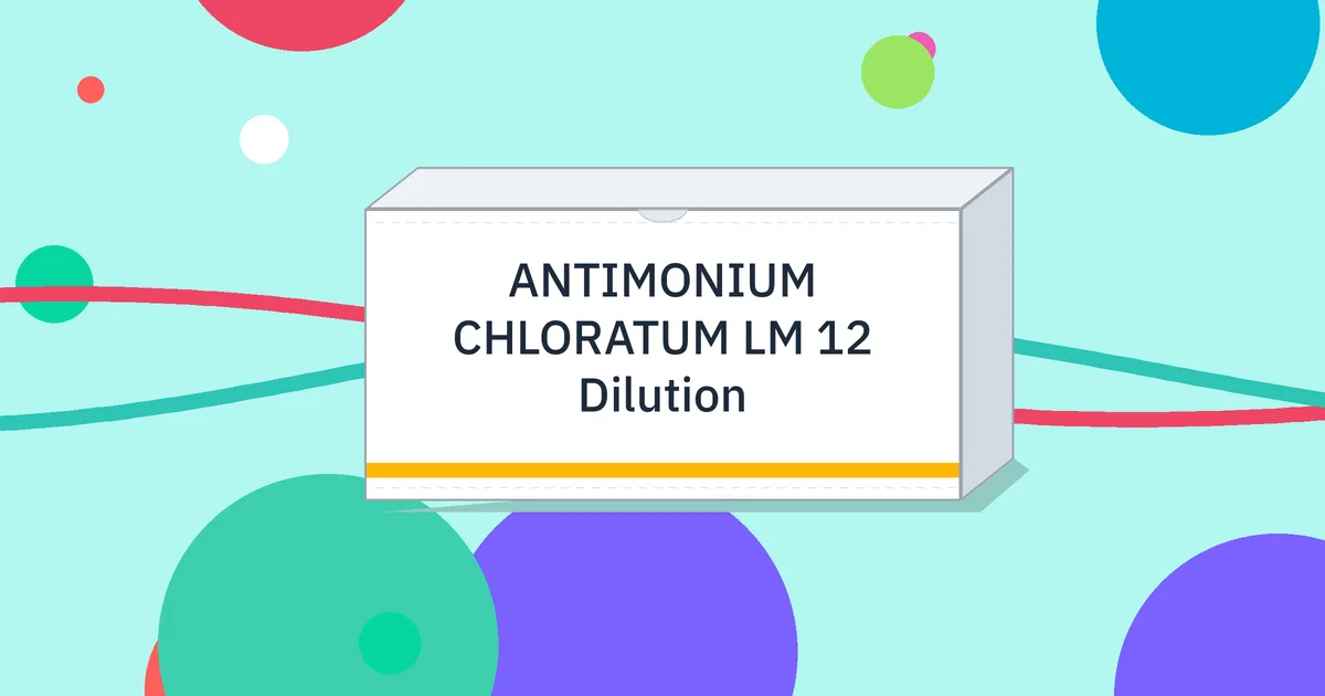 Symbolbild: Packung mit der Aufschrift ANTIMONIUM CHLORATUM LM 12 Dilution (PZN 13372625) – Verfügbarkeit und Bezug in Apotheken in Frankfurt am Main