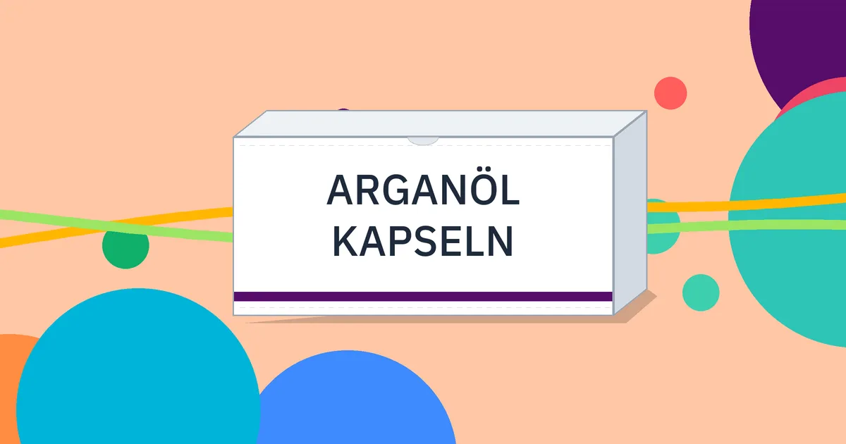 Symbolbild: Packung mit der Aufschrift ARGANÖL KAPSELN (PZN 06146992) – Verfügbarkeit und Bezug in Apotheken in Frankfurt am Main
