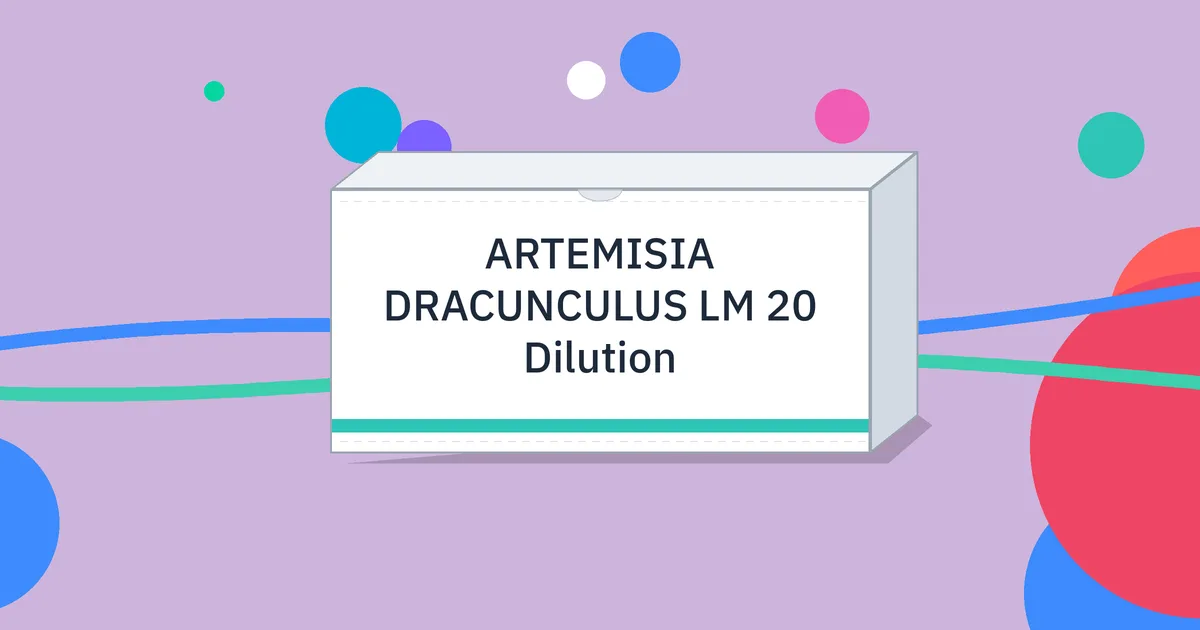 Symbolbild: Packung mit der Aufschrift ARTEMISIA DRACUNCULUS LM 20 Dilution (PZN 13394420) – Verfügbarkeit und Bezug in Apotheken in Frankfurt am Main