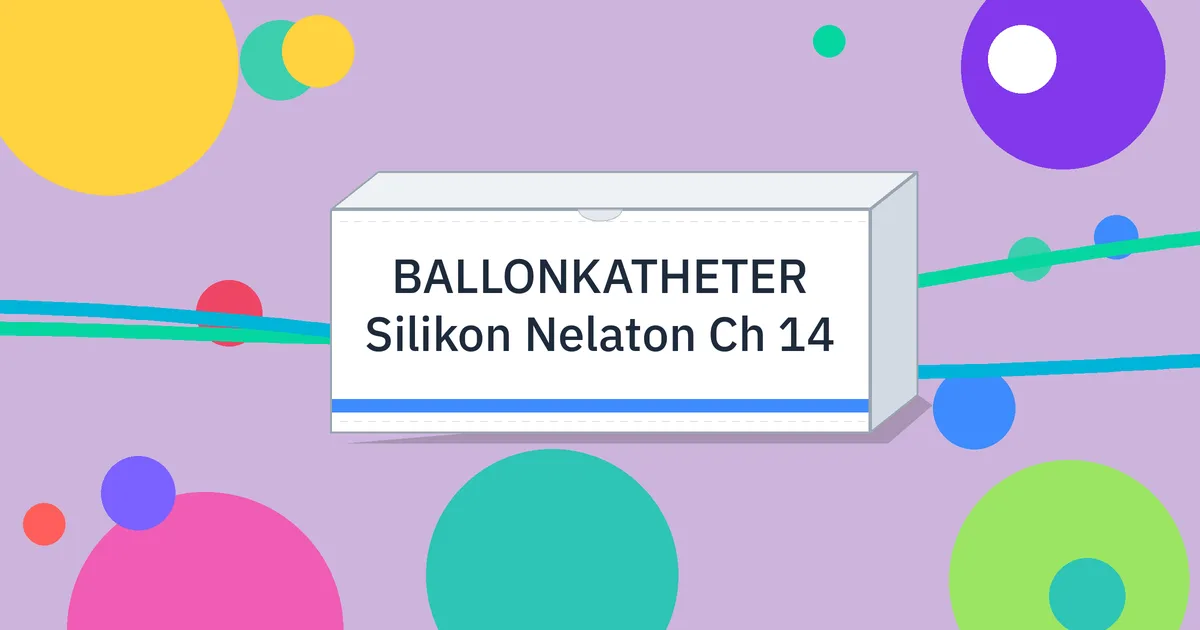 Symbolbild: Packung mit der Aufschrift BALLONKATHETER Silikon Nelaton Ch 14 (PZN 03227566) – Verfügbarkeit und Bezug in Apotheken in Frankfurt am Main